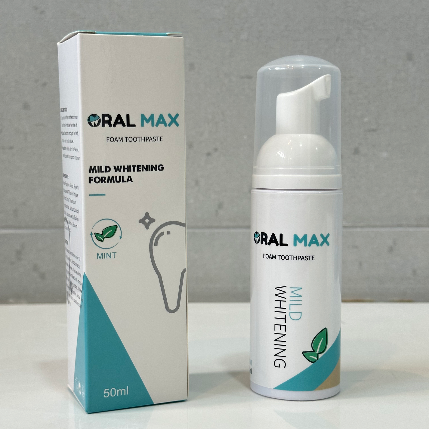 ORAL MAX - Mild Whitening Foam Toothpaste – oral max
